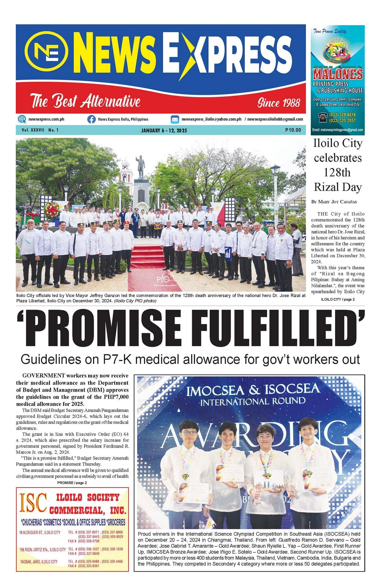 January 6-12 2025 Issue - NewsExpress
